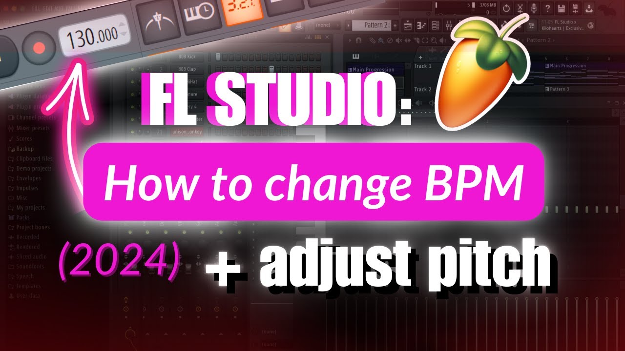 How to change the tempo in FL STUDIO (+ adjust pitch) - YouTube