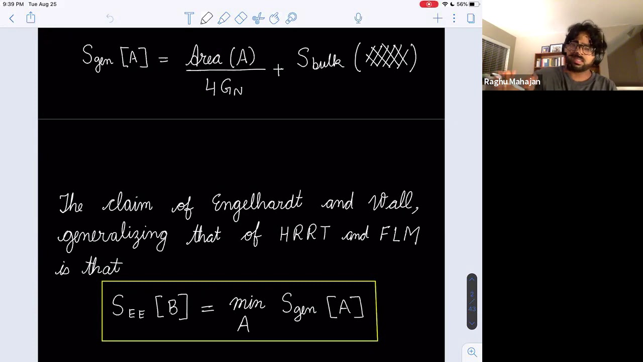 A Tutorial on Entanglement Island Computations - Raghu Mahajan - YouTube