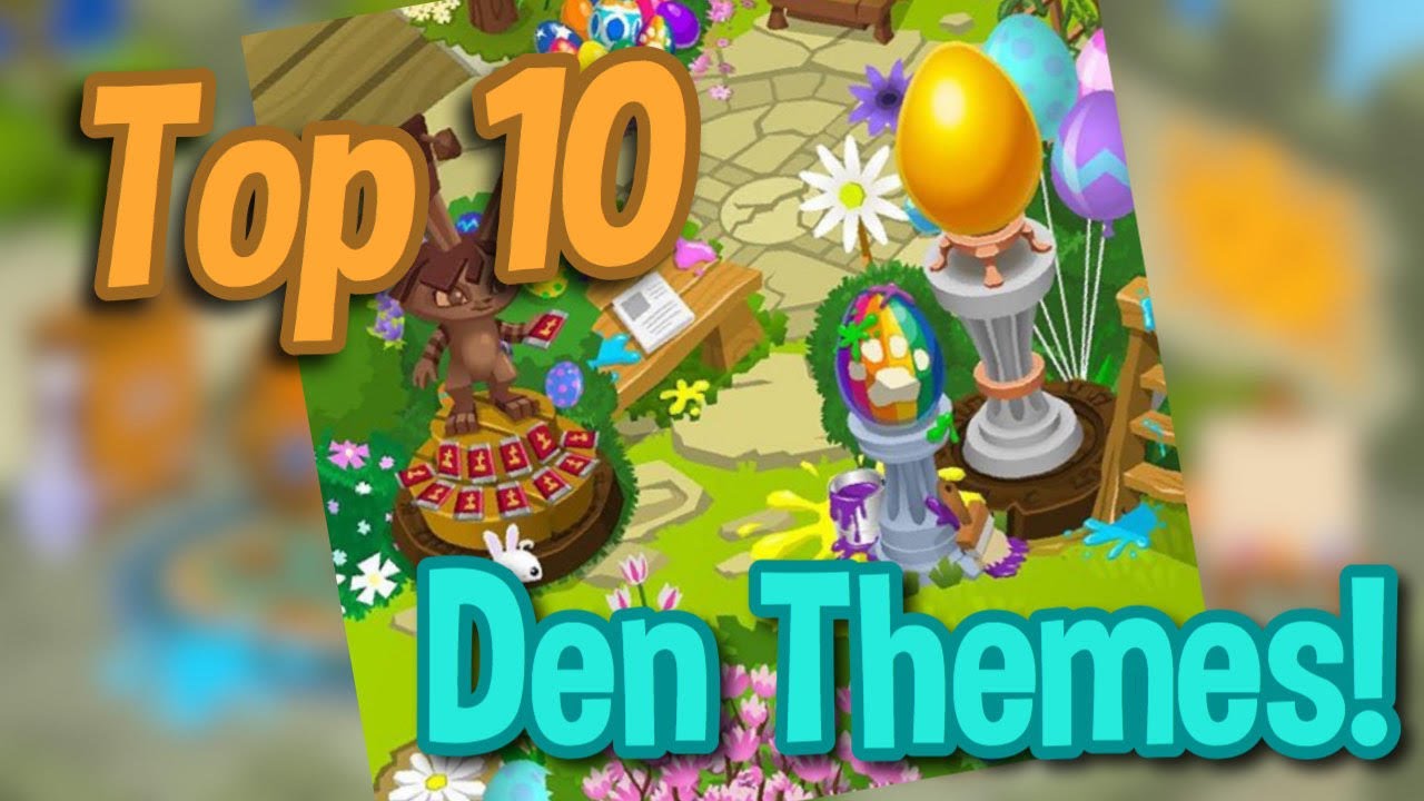 TOP 10 BEST DEN DECOR THEMES IN ANIMAL JAM! AJ Classic - YouTube