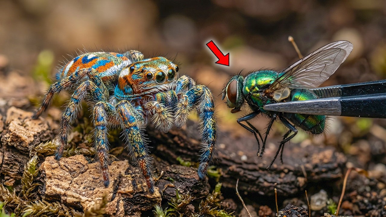 JUMPING SPIDER – EPIC EXPERIMENT on its AMAZING INTELLIGENCE and UNIQUE ...