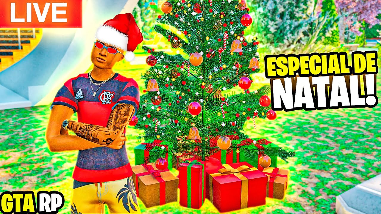 LIVE GTA RP - ESPECIAL DE NATAL ! - ( PAPAI NOEL NO TRENO!) - YouTube
