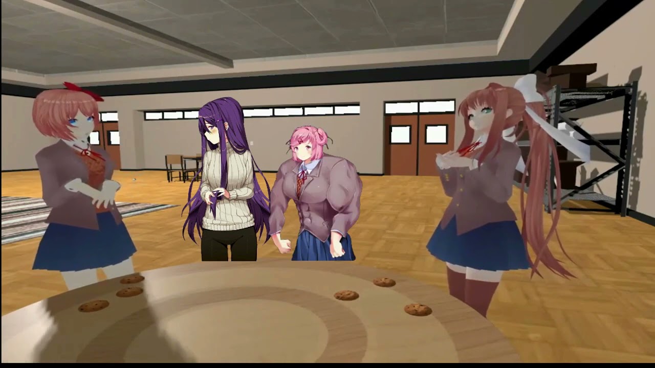Soyori and Monika eat some cookies - Doki Doki Literature Club - YouTube