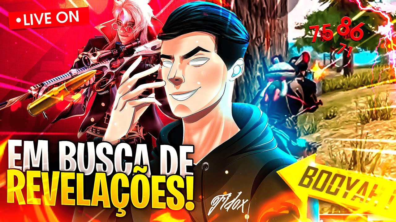 💙 DOMINGOOUUUUU COM O MAIS FOCADO! FIDOX ?🔥💙 FREE FIRE AO VIVO 💙 FIDOX ...