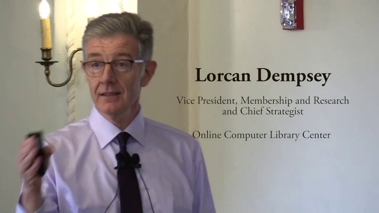 Jack E. & Debbie T. Thomas Endowed Lecture Series: Lorcan Dempsey - YouTube