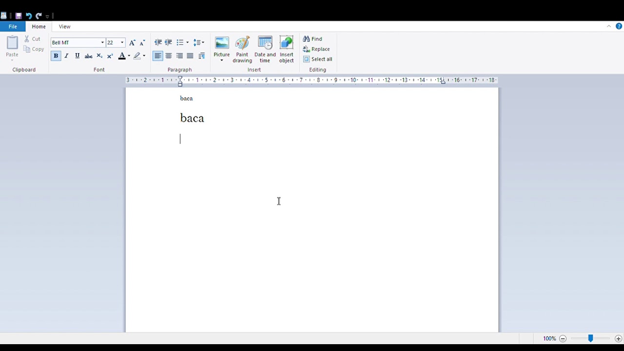 Mengenal ikon pada wordpad - YouTube