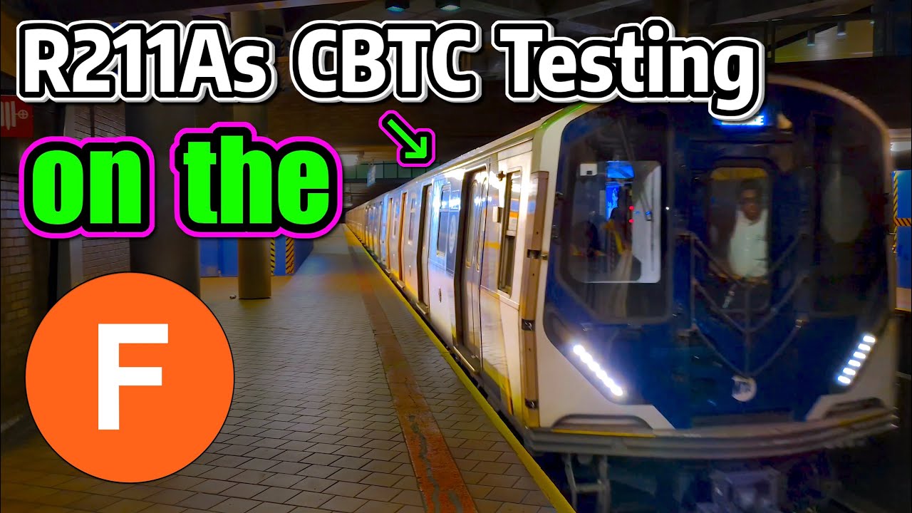 ⁴ᴷ⁶⁰ R211A CBTC Test Train on the F Line! - YouTube