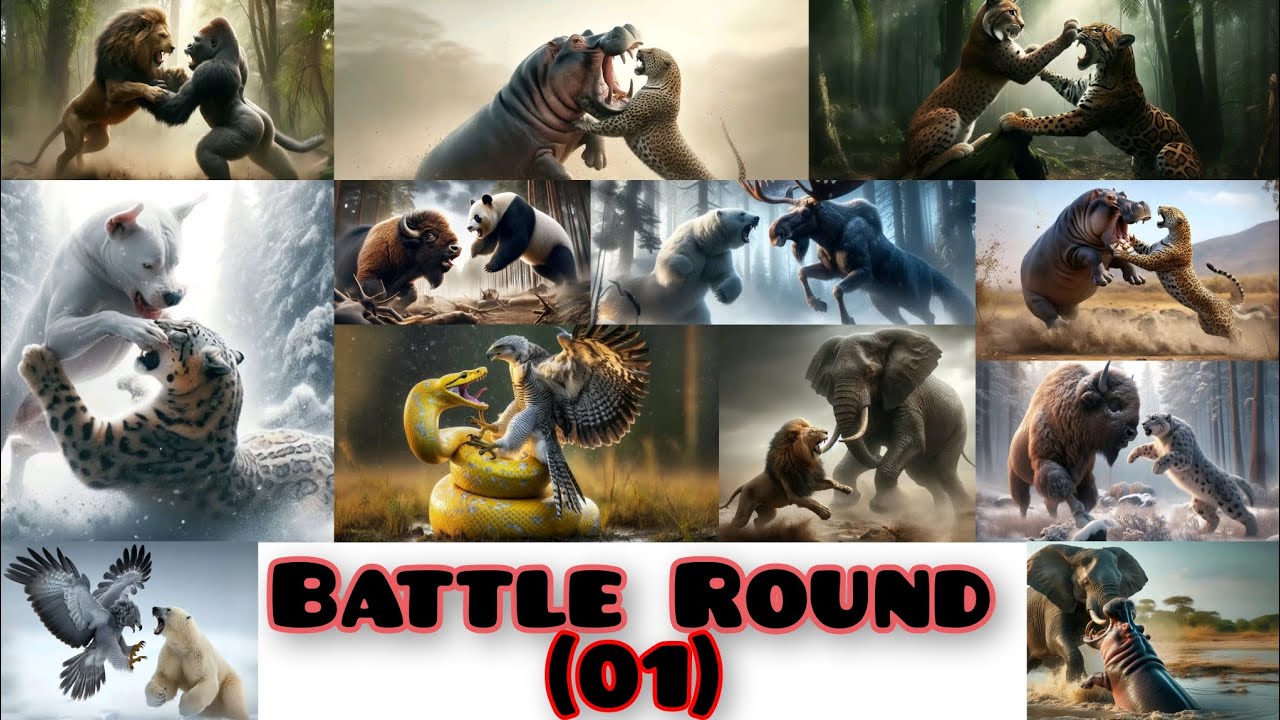 ANIMALS BATTLE ROUND (01) - YouTube