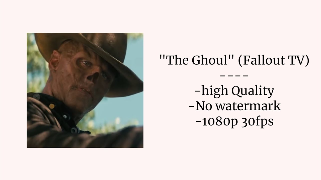 "The Ghoul" Scenepack (Ep. 2-3) || Fallout TV/Amazon Prime - YouTube