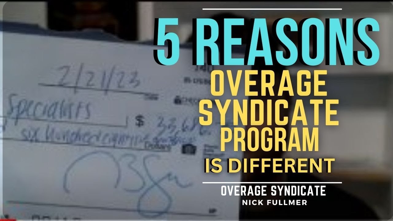 5 Reasons Overage Syndicate Program Is Different From Other Surplus Funds & Overage Trainings ...