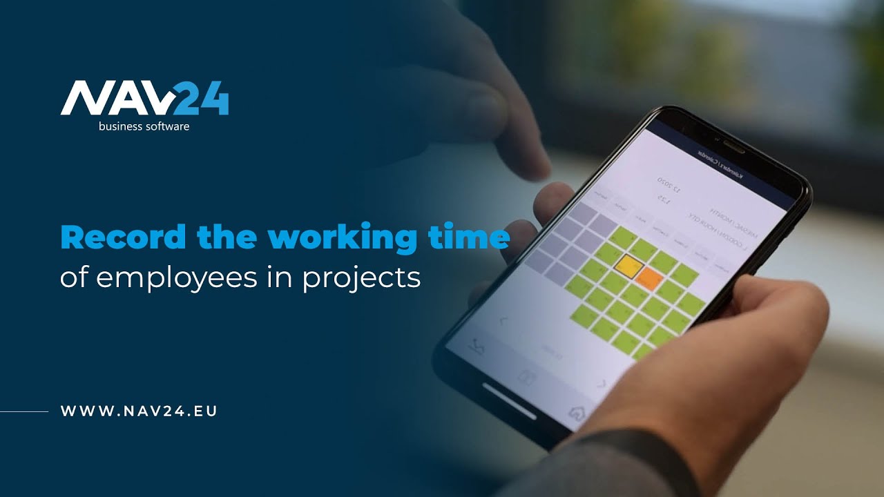 Record the working time of employees in projects - YouTube