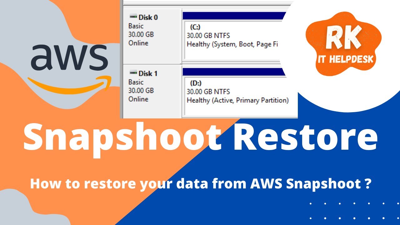 How to restore data from AWS ec2 ebs volume Snapshoot - YouTube