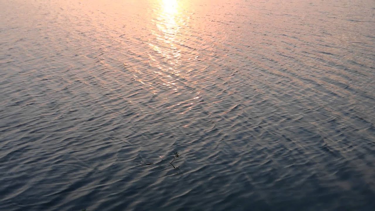 Sun light Reflection on water in sunset time - YouTube