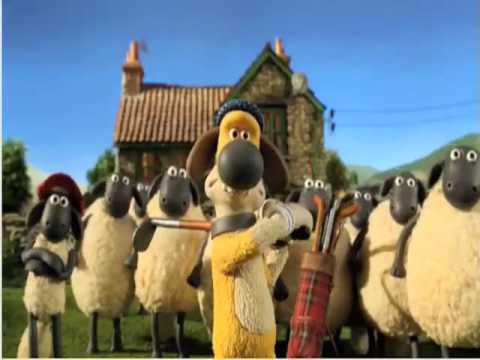 sean the sheep - playing golf - YouTube