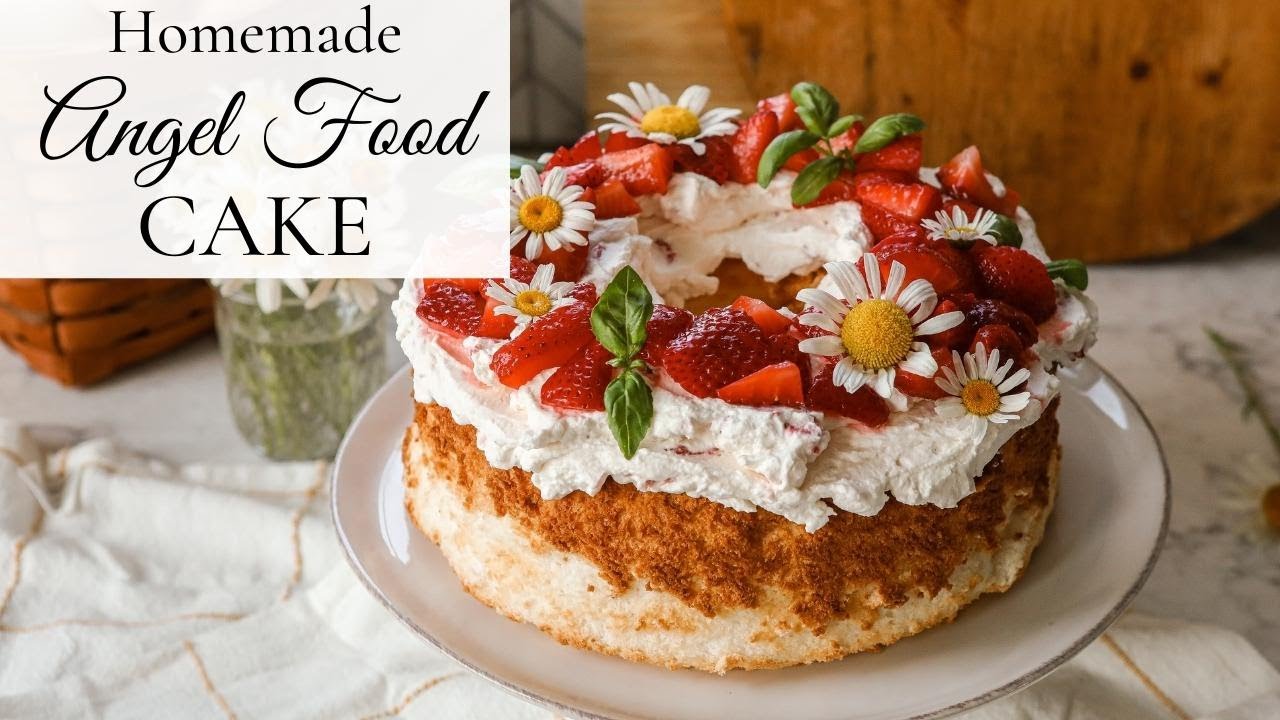 Angel Food Cake Recipe Made From Scratch YouTube