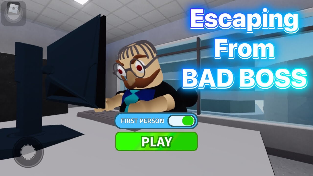 Can I escape From A Bad BOSS?!!! Roblox OBBY - YouTube