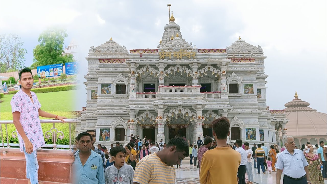 Prem Mandir ka Adbhut najara Vrindavan प्रेम मंदिर का अदभुत नजरा वृंदावन Suraj vishwakarma vlogs ...