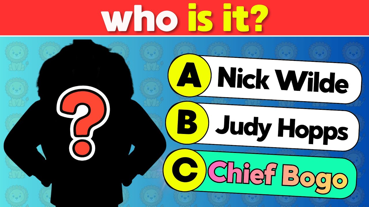 Guess the characters from Zootopia 2 by silhouette | Nick Wilde, Chief ...