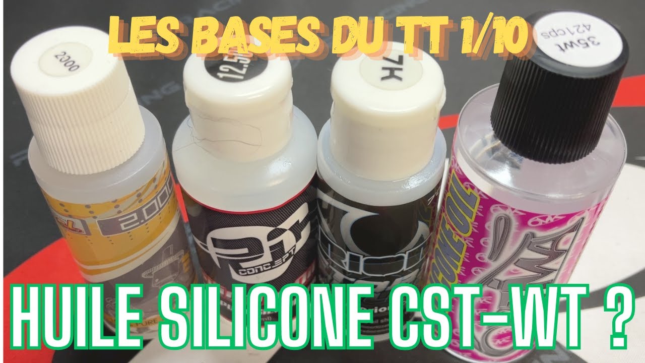 Les bases du TT 1/10, la viscosité des huiles silicone CST WT ? - YouTube