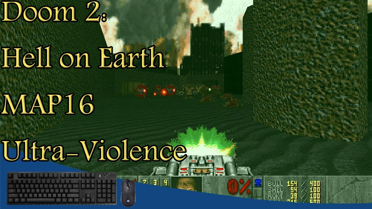 Doom 2: Hell on Earth Enhanced Edition Ep 14 MAP 16 Suburbs - YouTube