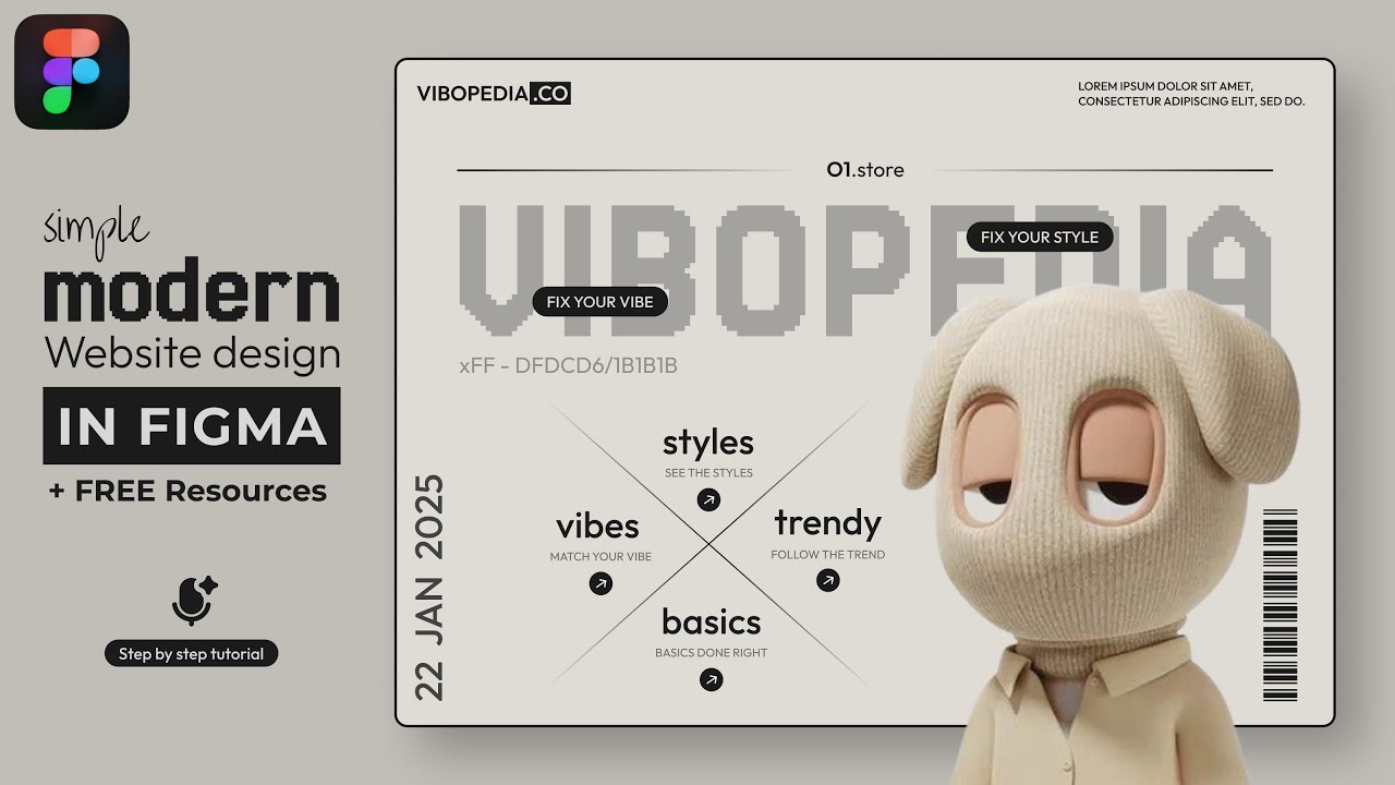 Modern Figma Website Design || FREE Resources || DVxUI - YouTube