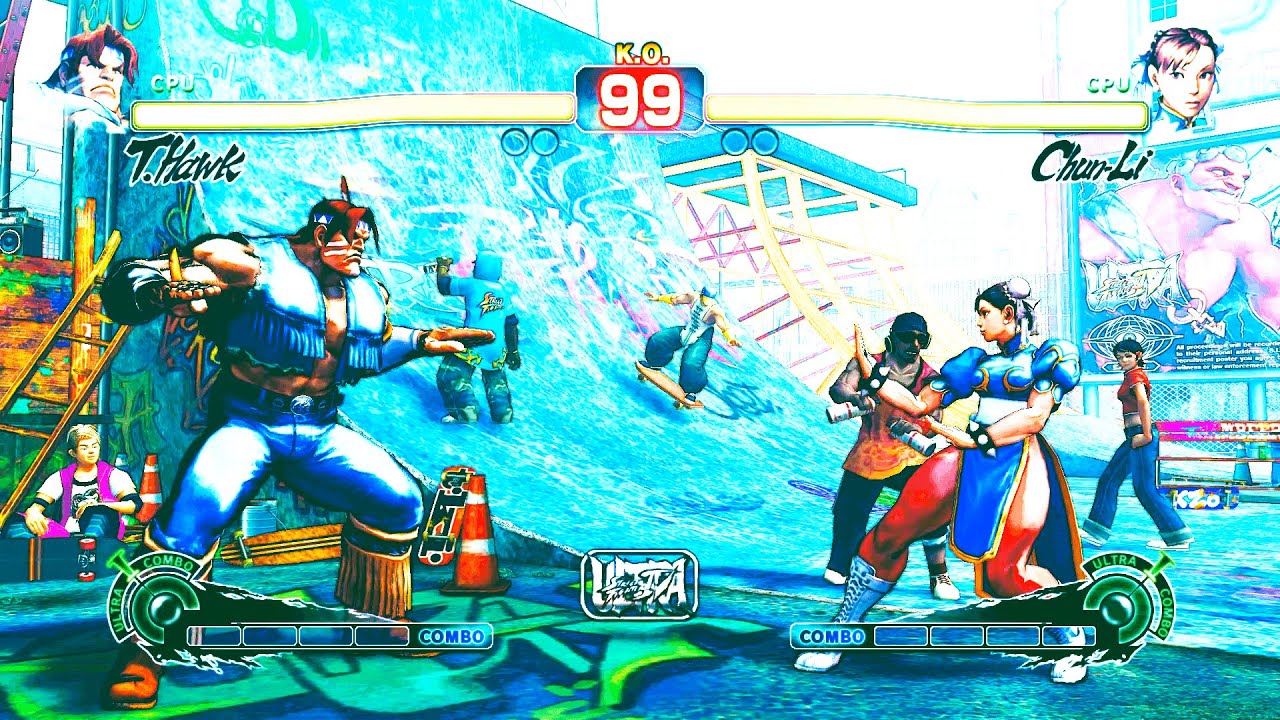 T.Hawk vs Chun Li (Hardest ) Street Fighter 4. - YouTube