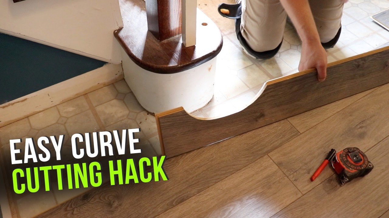 Simple Method for Cutting Laminate Around Curves - YouTube