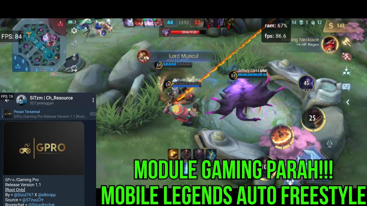 No Gimik Module Ini Stable Banget Buat Hp Kentang Android All Game + Mobile Legends? Module Gpro ...