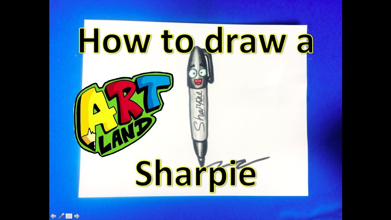 How to draw a Sharpie - YouTube