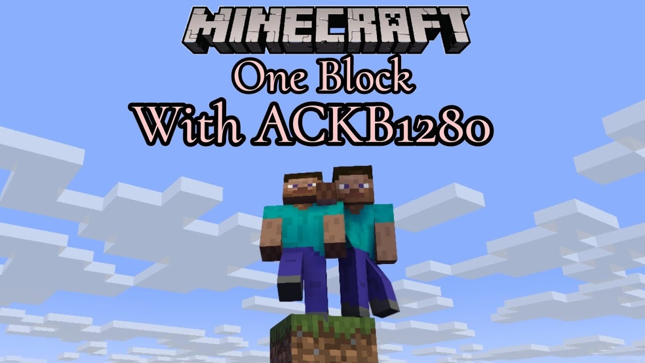 One Block | Minecraft | #withACKB1280 | episode-1 | Road to 1k ...