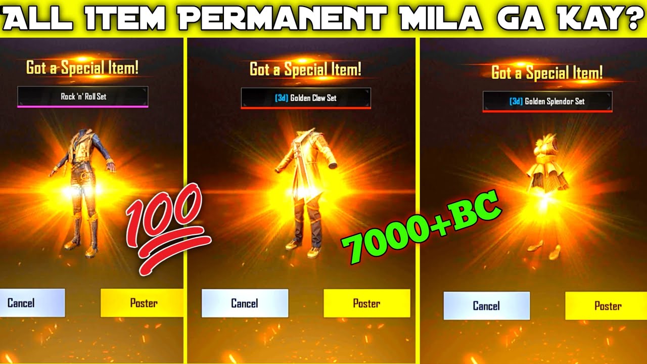 PUBG LITE GOLDEN CLAW SET LUCKY SPIN | How To Get Free BC in Pubg Lite ...