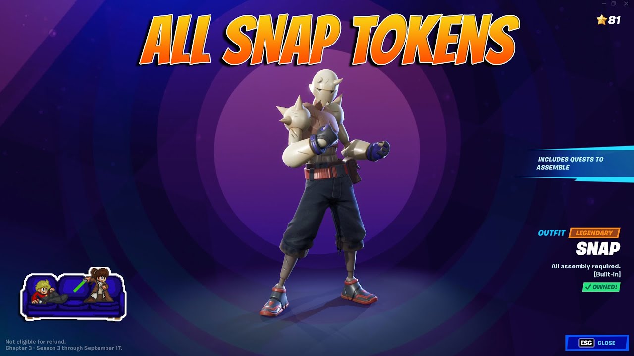 ALL Snap Tover Tokens Guide | Fortnite Chapter 3 Season 3 - YouTube