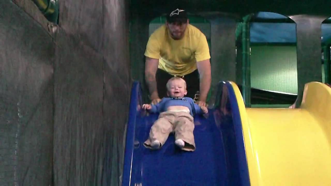 Conor on Slide at Jungle Java - YouTube