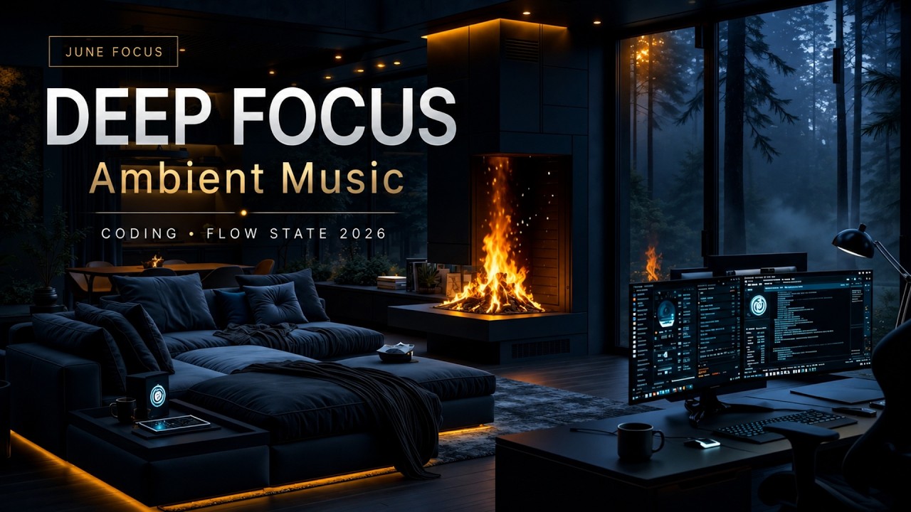 June Focus Music 2026 | Deep Focus Ambient Music for Coding and Flow ...