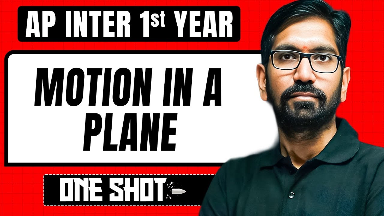 Motion in a Plane One Shot in Telugu | AP Inter 1st Year | Physics ...