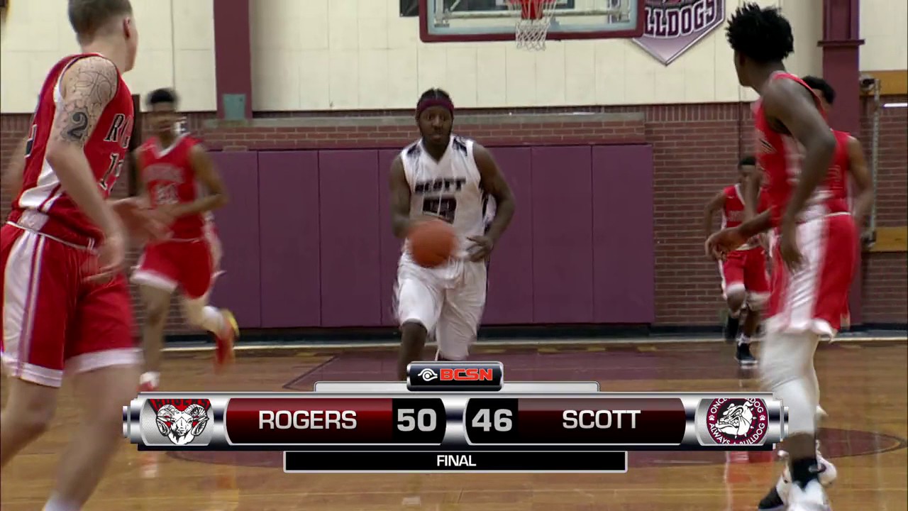Boy's Basketball Rogers vs Scott: 1-4-17 - YouTube