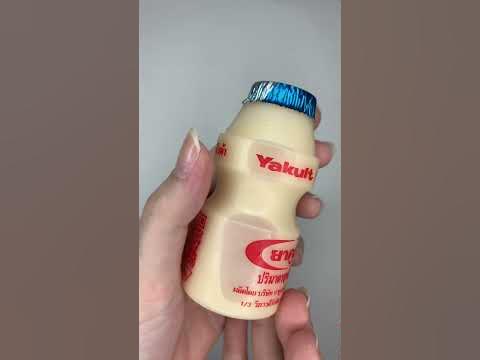 Yakult Japanese Sweetened Probiotic Milk Beverage Lactobacillus Paracasei Shirota นม ยาคูลท์ ...