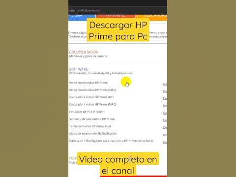 DESCARGAR HP PRIME PARA PC - YouTube