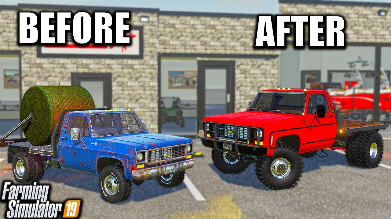TURNING OLD FARM TRUCK INTO LIFTED DIESEL TRUCK! | (ROLEPLAY) FARMING ...