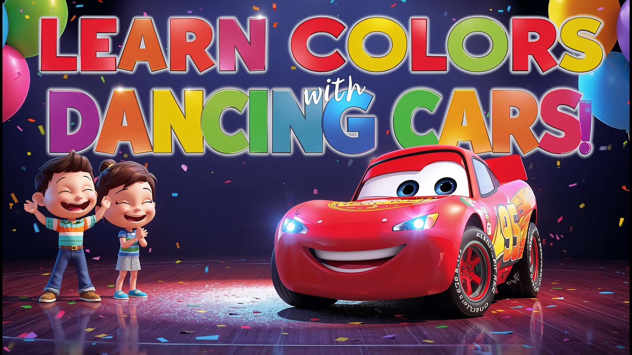 🌈 Learn Colors with Cars | Dancing Car Song for Children - YouTube