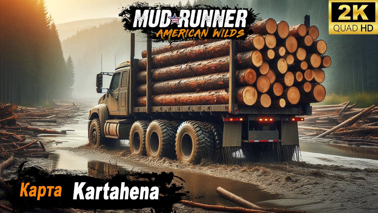 MudRunner Прохождение HARD карты "Kartahena" - YouTube