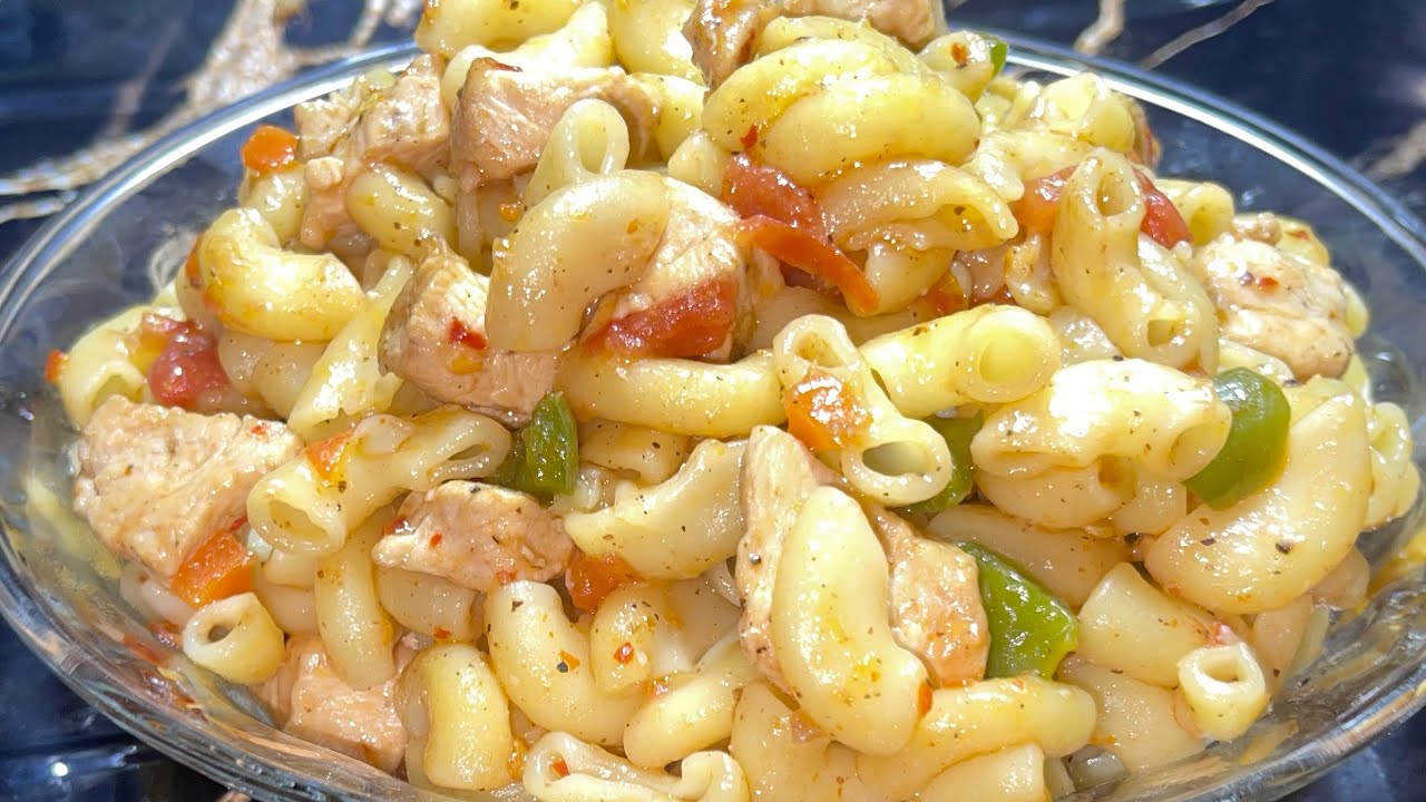 MADE THIS DELICIOUS CHICKEN PASTA !! CHICKEN MACRONI - YouTube