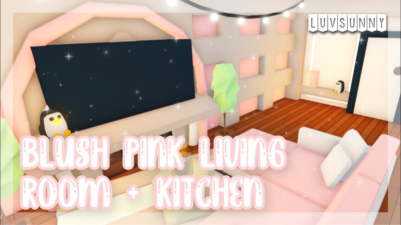 🌸 Blush Pink Pizza Place 🌸 || Living Room & Kitchen || Adopt Me ...
