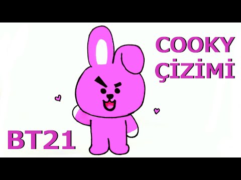 BT21 Karakterlerinden COOKY Çizimi -  BT21 Çizimleri - BTS Çizimleri - BTS Jungkook