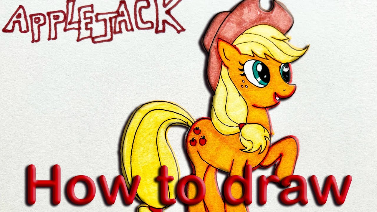 How to draw Applejack from My little Pony - YouTube