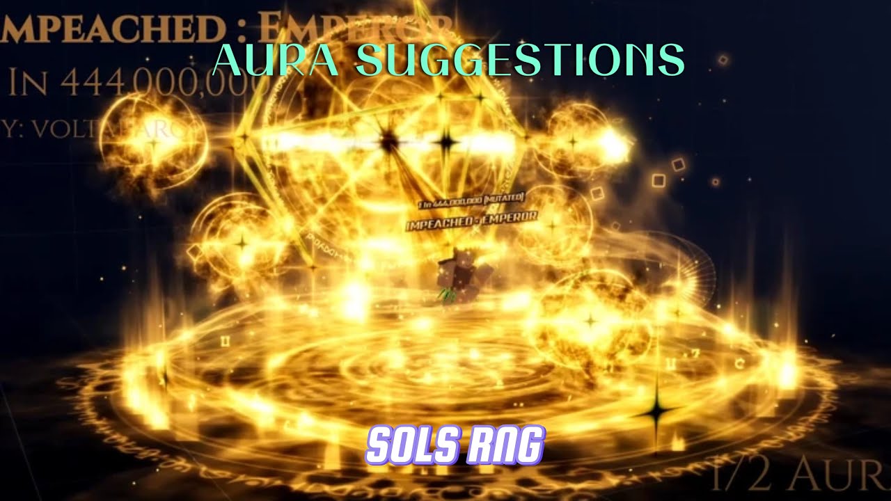 I Looked At Sols RNG Aura Suggestions How Good Are They? - YouTube