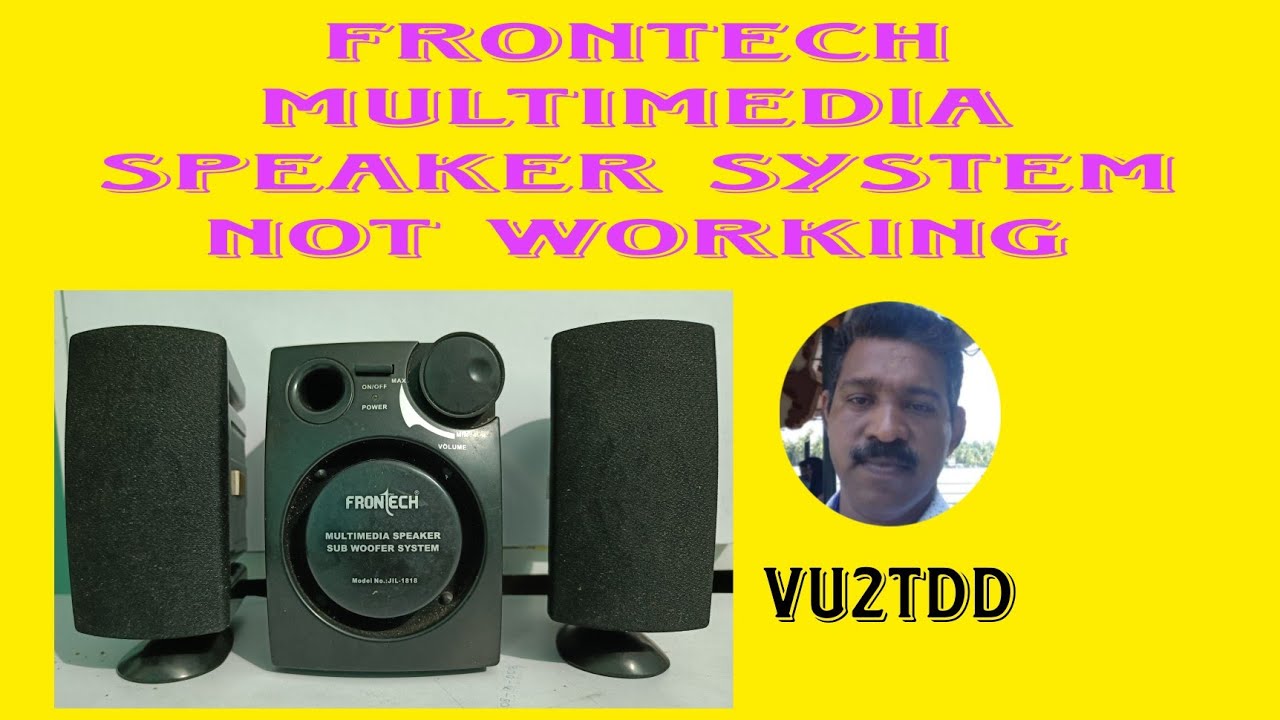FRONTECH Multimedia speaker Not Working: Model No JIL-1818 - YouTube