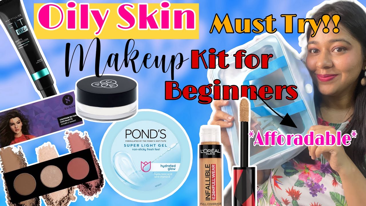 Oily Skin Makeup Products For Beginners Under ₹500🥰 Beginners Makeup
