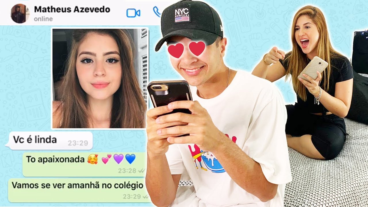 Trolei Meu IrmÃo Fingindo Ser A Crush Dele Youtube