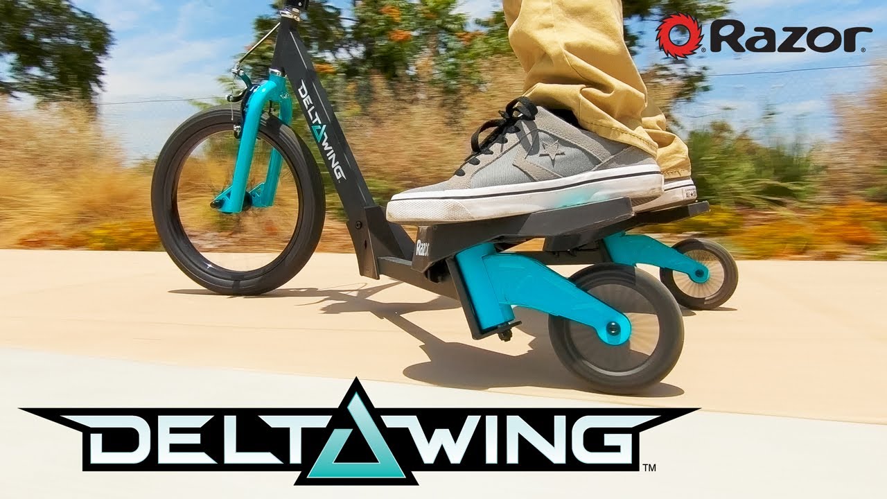 Razor DeltaWing, Tres Ruedas, Llanta de Bici, Niños, Jóvenes - YouTube