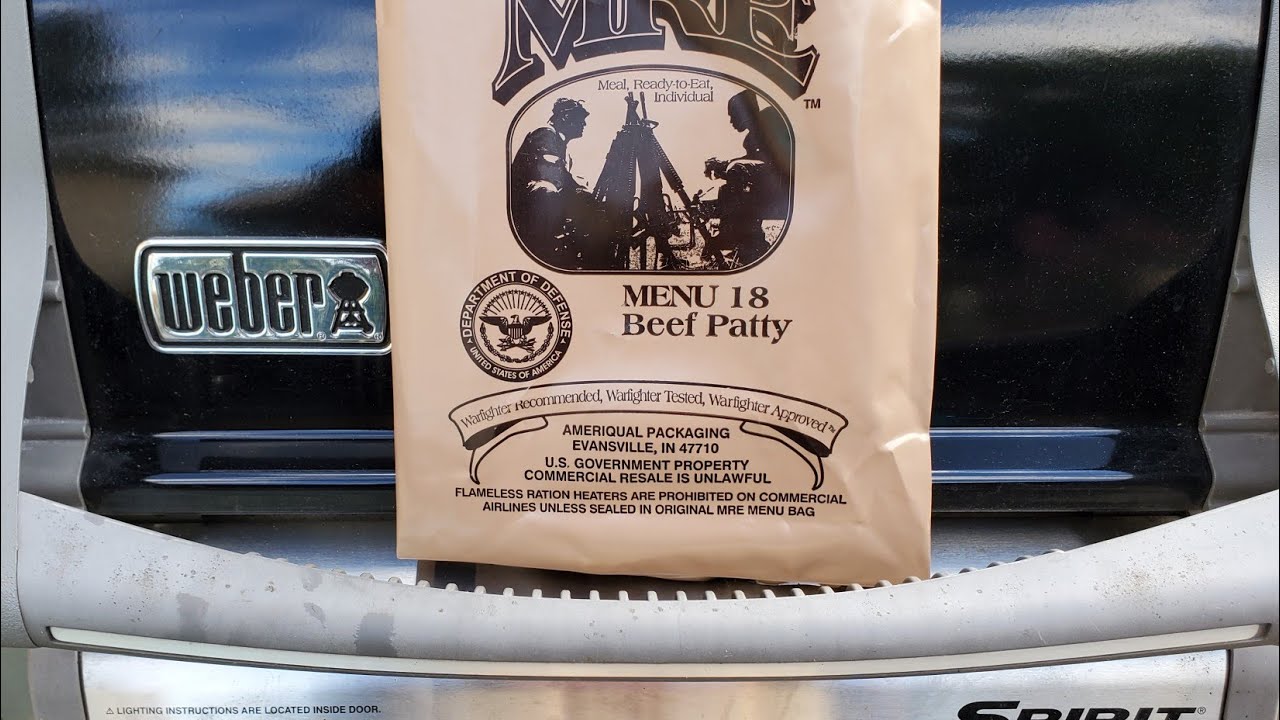 2008-9 US MRE - Menu #18 Beef Patty - Ration Review - YouTube